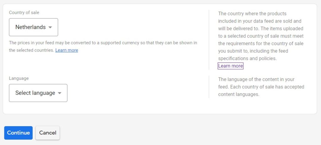 How to create a primary feed - Shoparize CSS