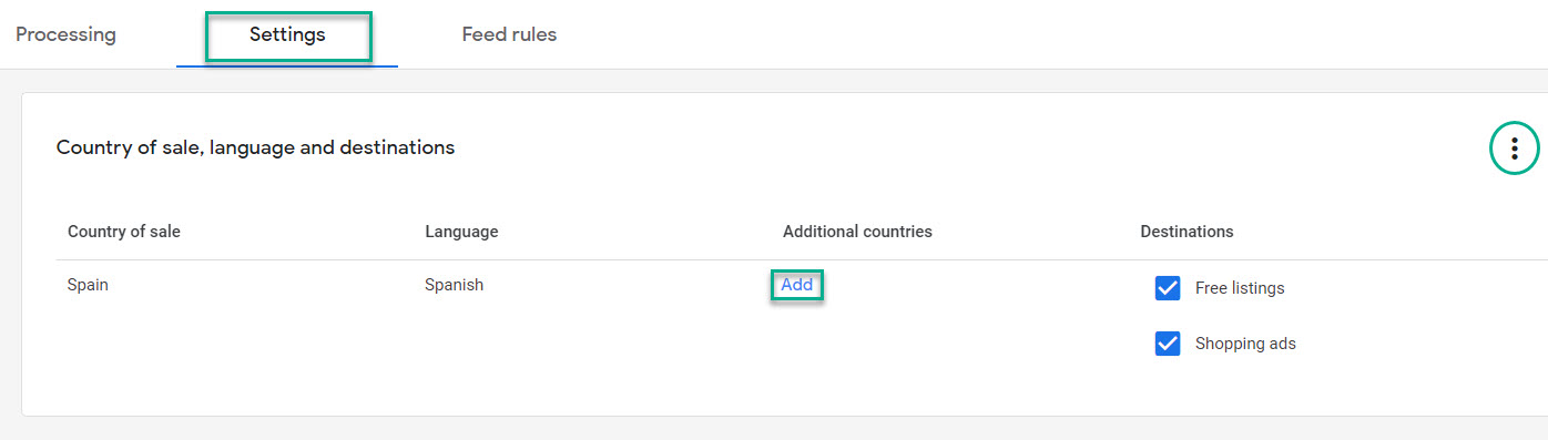 How to create a primary feed - Shoparize CSS