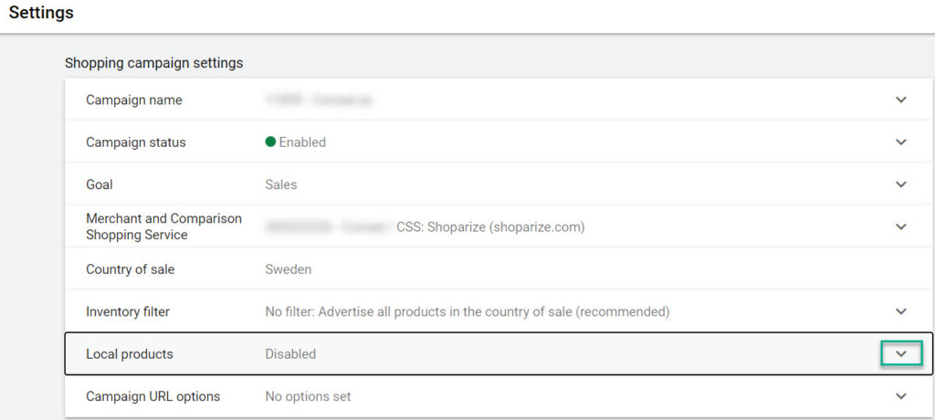 How to set up Local inventory ads - Shoparize CSS